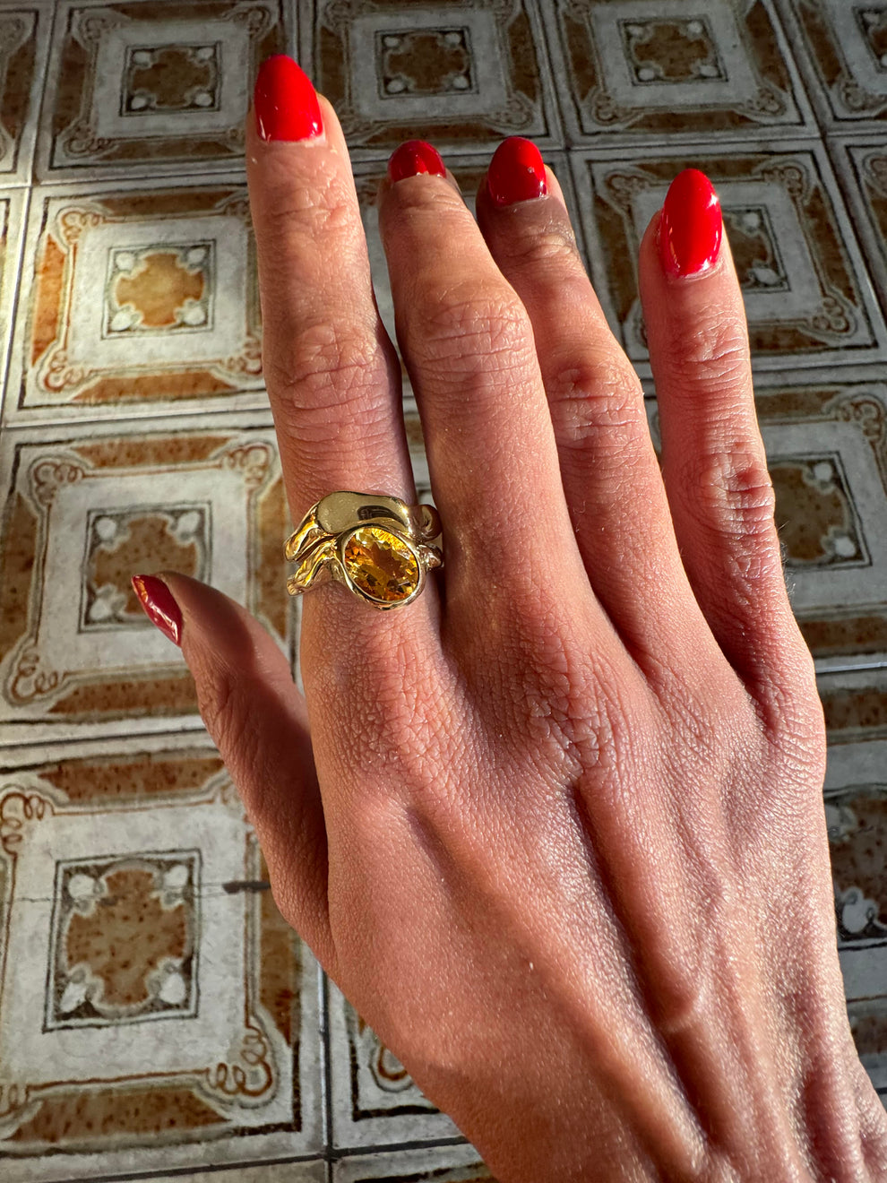 Chloë & Zoë Stacker Rings | 9x7mm Oval Stones in Lab Sapphire, Emerald ...